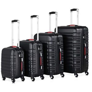 Monzana Suitcase Set: ® Baseline 4 Pcs Travel | Luggage
