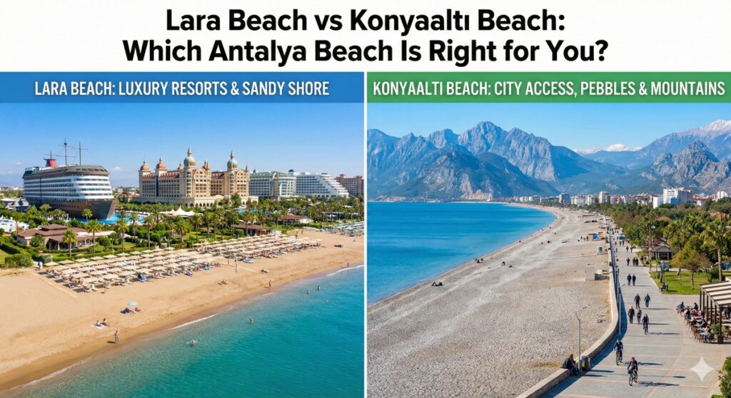 Lara Beach vs Konyaaltı 2026 | Honest Comparison for Your Antalya Holiday